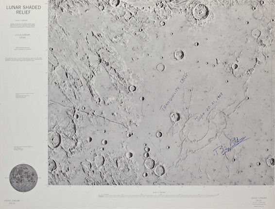 Bonhams : APOLLO 11 LANDING SITE CHART.
