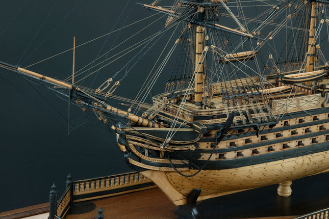 Bonhams : A well presented boxwood Napoleonic prisoner-of-war ship ...