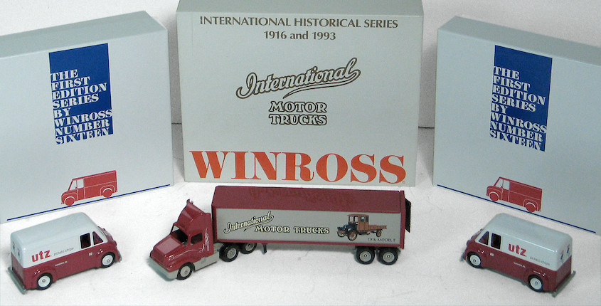 Bonhams : Boxed Winross scaled trucks