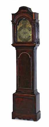 Bonhams : A George III mahogany tall case clock with pagoda top Samuel ...