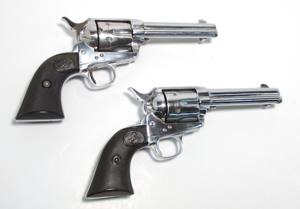 Bonhams : A brace of Colt single action army revolvers