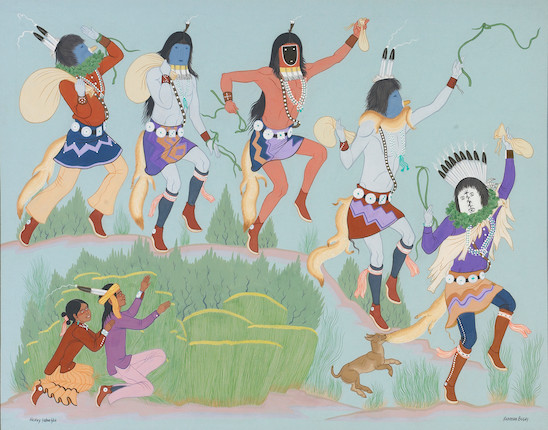 Bonhams : Two Harrison Begay paintings