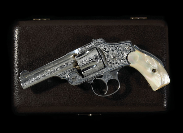 Bonhams : A cased and engraved Smith & Wesson Safety Hammerless First ...
