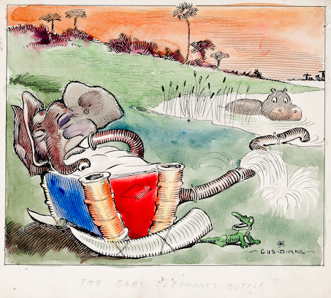 Bonhams : Gustavus (Gus) Dirks (American, 1879-1902) Four cartoons for ...
