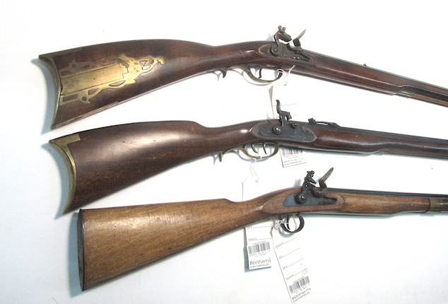 Bonhams : A lot of three reproduction black powder rifles