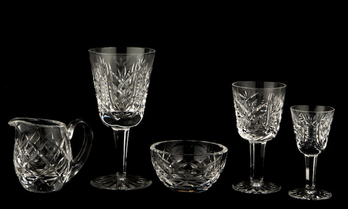 Bonhams A Large Group Of Waterford Cut Glass Stemware