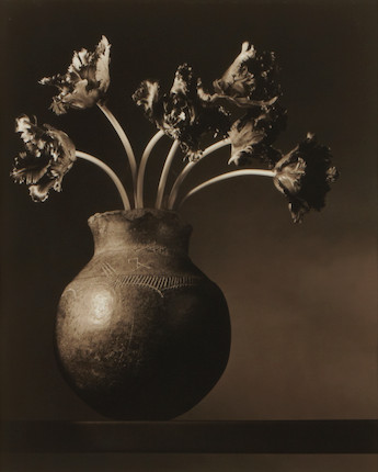 Bonhams : Len Prince (American 20th century); Vessel with Leather Shelf;