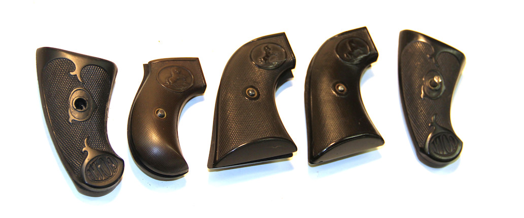 Bonhams : A group of five pairs of hard rubber Colt revolver grips