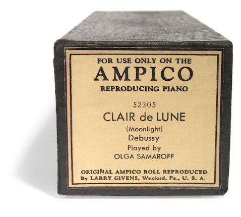 Bonhams : An assembled group of Ampico player piano rolls