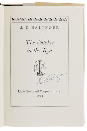Bonhams : SALINGER, JEROME DAVID. 1919-2010. The Catcher in the Rye ...