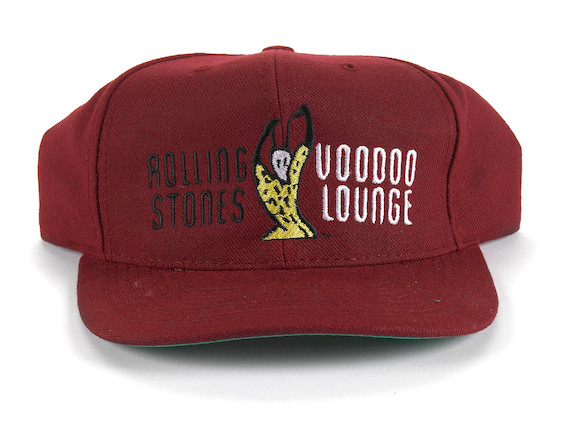 Bonhams : Rolling Stones VooDoo Lounge cap and Superbowl XXII cap