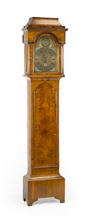 Bonhams : A George I walnut tall case clock Jacob Massey, London early ...