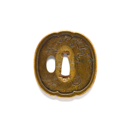 Bonhams : A sentoku tsuba After Umetada Myoju, 19th century