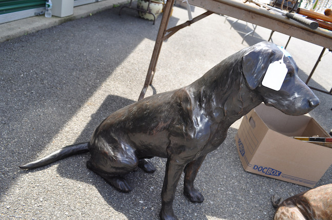 Bonhams : A patinated bronze sculpture of Labrador retriever, Onyx ...