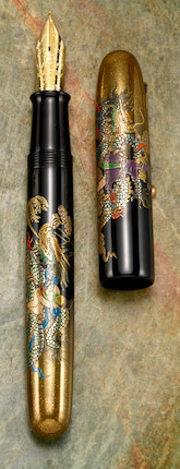 Bonhams : Maki-e NAMIKI Double Dragon Maki-e Limited Edition 200 ...