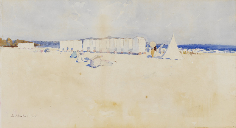Bonhams : Sydney Laurence (American, 1865-1940) Portminster Beach, St ...