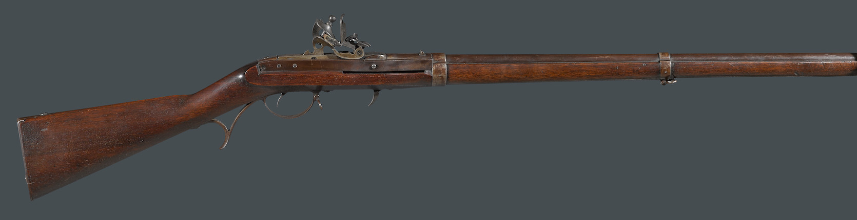 Bonhams : A U.S. Model 1819 Type 3 Hall breechloading flintlock rifle