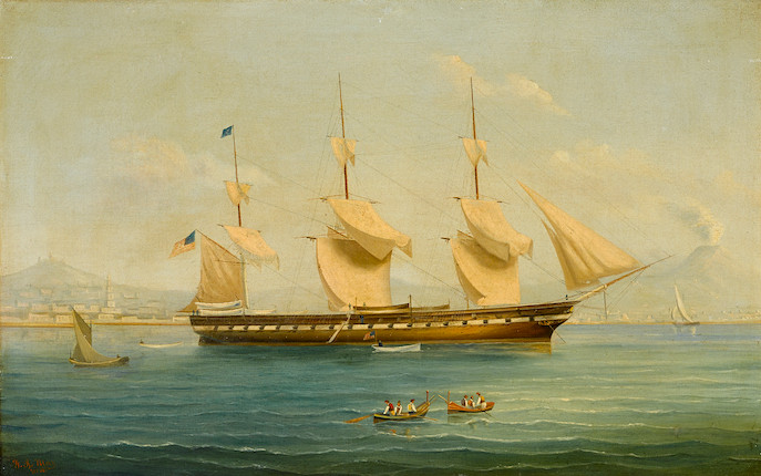 Bonhams : W.R. May (American, 19th Century) An American three-masted ...