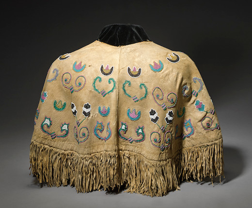 Bonhams : A Crow beaded cape