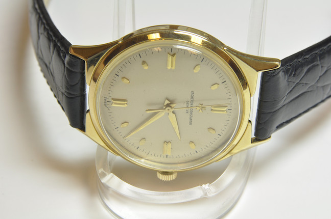 Bonhams : Vacheron & Constantin. A fine 18K gold center seconds wrist watch with hack ...