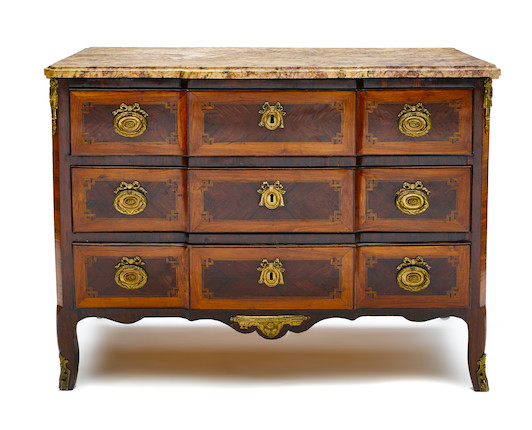 Bonhams A Louis Xvxvi Transitional Inlaid Walnut Commode Fourth