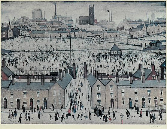 Bonhams : After Laurence Stephen Lowry; Station Approach; Huddersfield ...