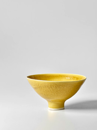 Bonhams : Dame Lucie Rie (1902-1995) Bowl circa 1962yellow 'Uranium ...