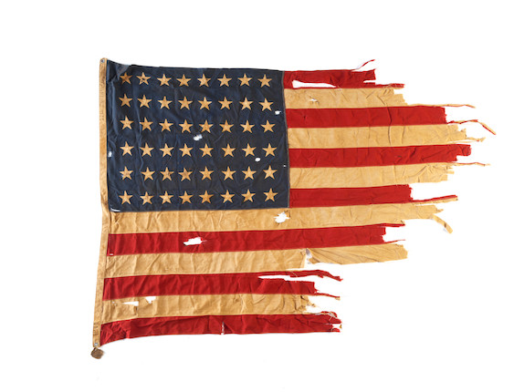 Bonhams : World war II Pacific Theater, Command Center flag from the ...
