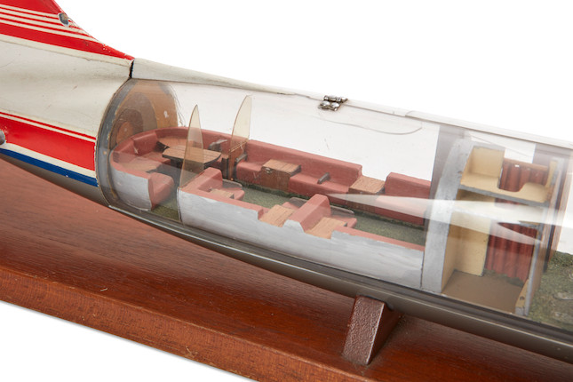 Bonhams : DOUGLAS DC-7C SEVEN SEAS. CONTRACTOR'S CUTAWAY MODEL, 8 x 24 ...