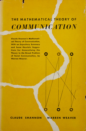 Bonhams : SHANNON, CLAUDE E. & WARREN WEAVER. The Mathematical Theory ...
