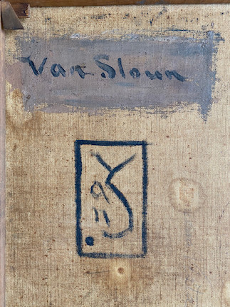 Bonhams : Frank Van Sloun (1879-1938) Vista 18 x 24in framed 22 x 28in