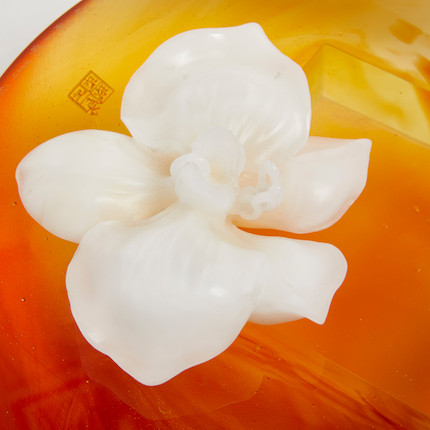Bonhams : Loretta Yang (born 1952) Orchid Reflected in Clear ...