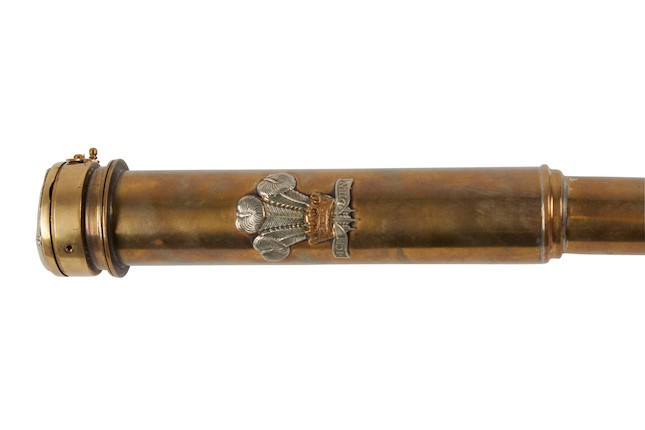 Bonhams An English Brass Mounted Cane With Compass