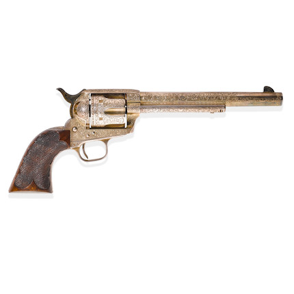 Bonhams : A CUSTOM ENGRAVED COLT SINGLE ACTION ARMY REVOLVER OWNED BY ...