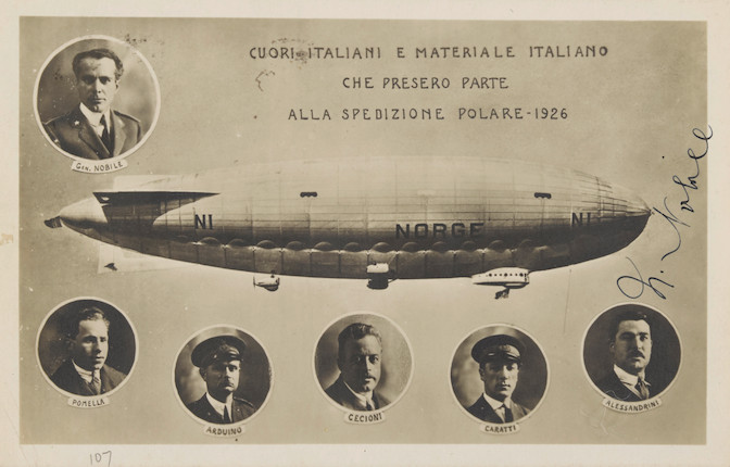 Bonhams : AIRMAIL AMUNDSEN-ELLSWORTH EXPEDITION 1919 UMBERTO NOBILE ...