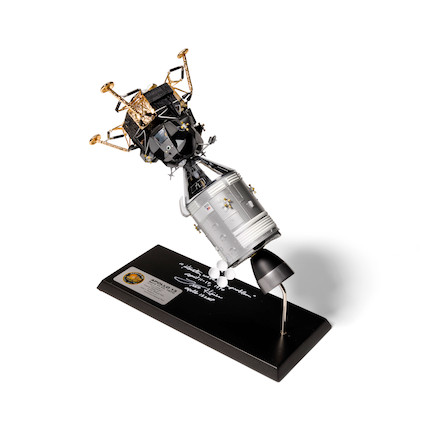 Bonhams : APOLLO 13 CSM & LM MODEL SIGNED BY FRED HAISE. Model, mixed ...