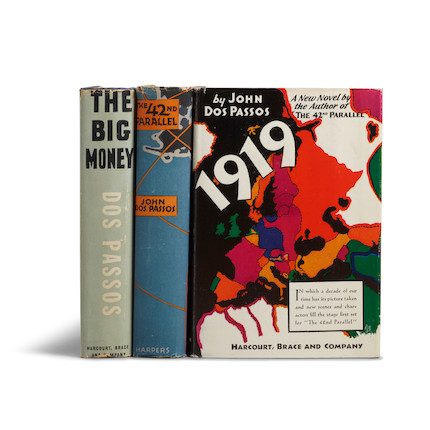 Bonhams : DOS PASSOS' USA TRILOGY. DOS PASSOS, JOHN. 1896-1970. 3 ...