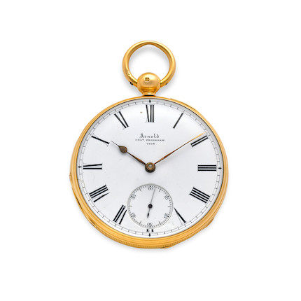 Bonhams : ARNOLD / CHAS. FRODSHAM, LONDON. AN 18K GOLD OPENFACE FUSEE ...