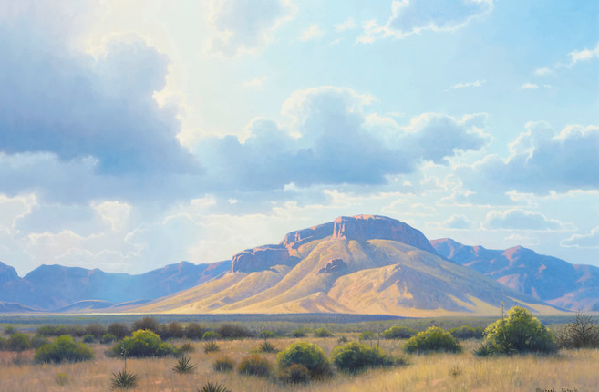 Bonhams : Michael Stack (born 1947) April in the Whetstones 24 x 36 in ...