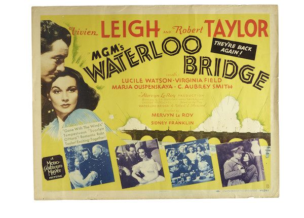 Bonhams : VIVIEN LEIGH A COLLECTION OF WATERLOO BRIDGE MOVIE POSTERS