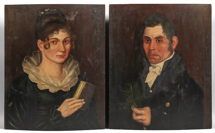 Bonhams Skinner : Thomas Ware (American, fl. c. 1820) Two Portraits ...