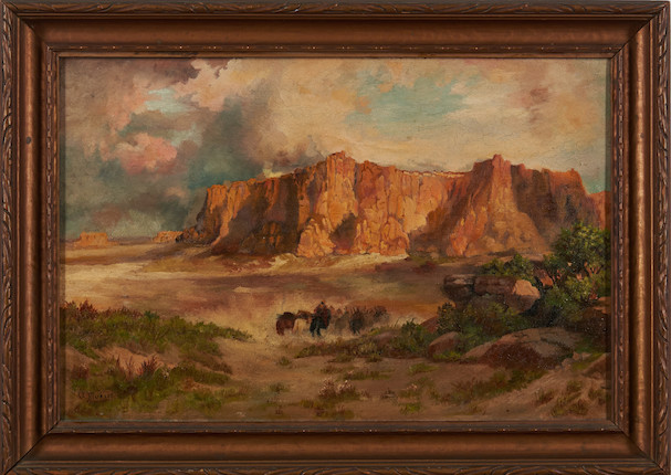 Bonhams Skinner American School 19th Century Cattle Drive