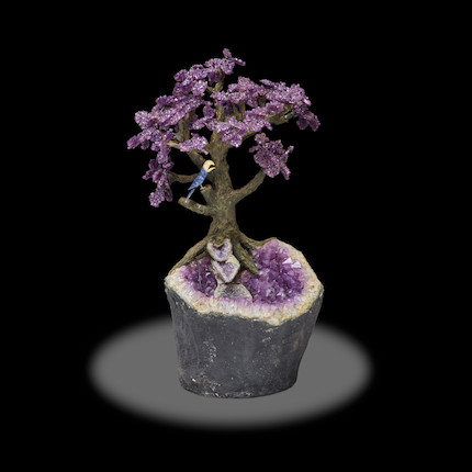 Bonhams : Amethyst Gem Tree Geode Fountain