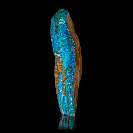 Bonhams : Exceptionally Large and Rare Ribbon Pattern Boulder Opal ...