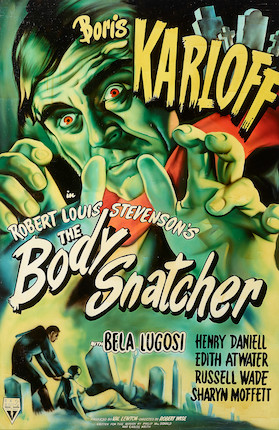 Bonhams : The Body Snatcher Hand Painted Movie Poster.