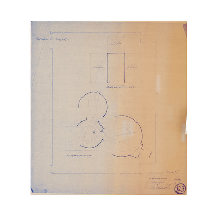 Bonhams : Lars Homestead Stage Layout Blueline from the Original ILM ...