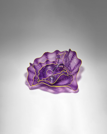Bonhams : DALE CHIHULY (BORN 1941) Purple Wine Persian Set with Bright ...