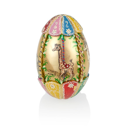Bonhams : SUSAN TIBBON FOR SIDNEY MOBELL A GOLD-PLATED SILVER, GEM-SET ...