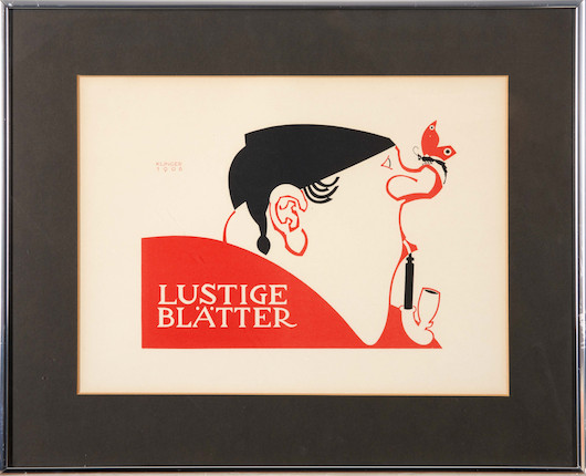 Bonhams Skinner : TWELVE REPRODUCTIONS OF POSTERS AFTER JULIUS KLINGER ...