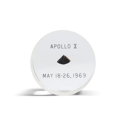 Bonhams : APOLLO 10 FLOWN COMMAND MODULE HEAT SHIELD FRAGMENT IN LUCITE ...